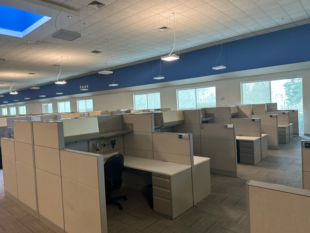 Teknion 6x6 Workstations W/ Waterfall Panels | Nationwide Office Cubicles