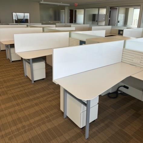 Haworth Compose Workstations w/ Wardrobe Tower (6' x 7' x 50"H ...