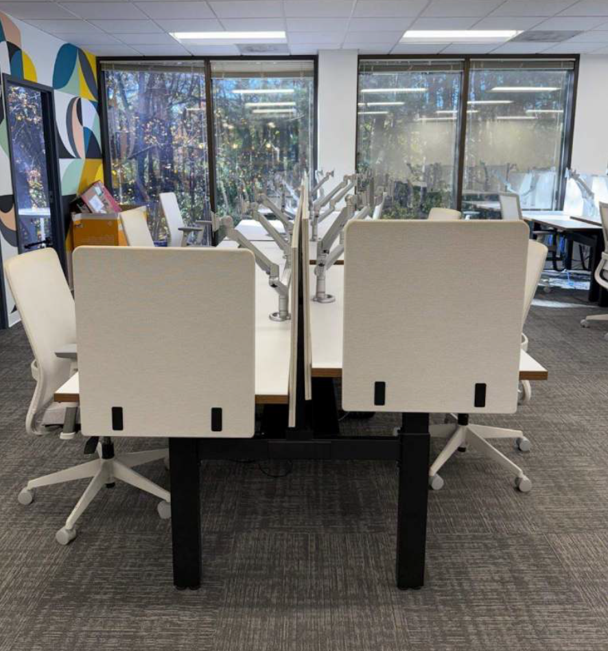 Height Adjustable Benching Stations by National | Nationwide Office ...