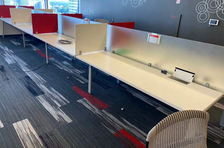 Knoll Antenna Benching Stations w/ Glass Privacy Screens | Nationwide ...