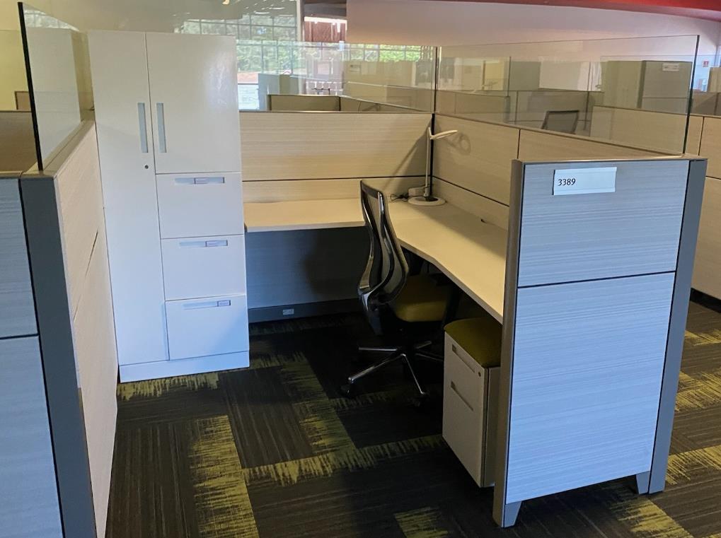 Allsteel Terrace Workstations w/ Glass Partitions (6' x 7 ...